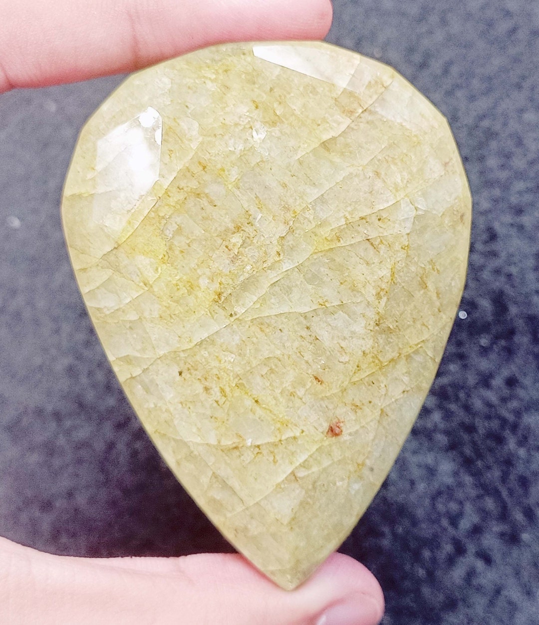 Beryl 1250-1300 Carat IGL Certified Loose Gemstone Pear Shape Yellow ...