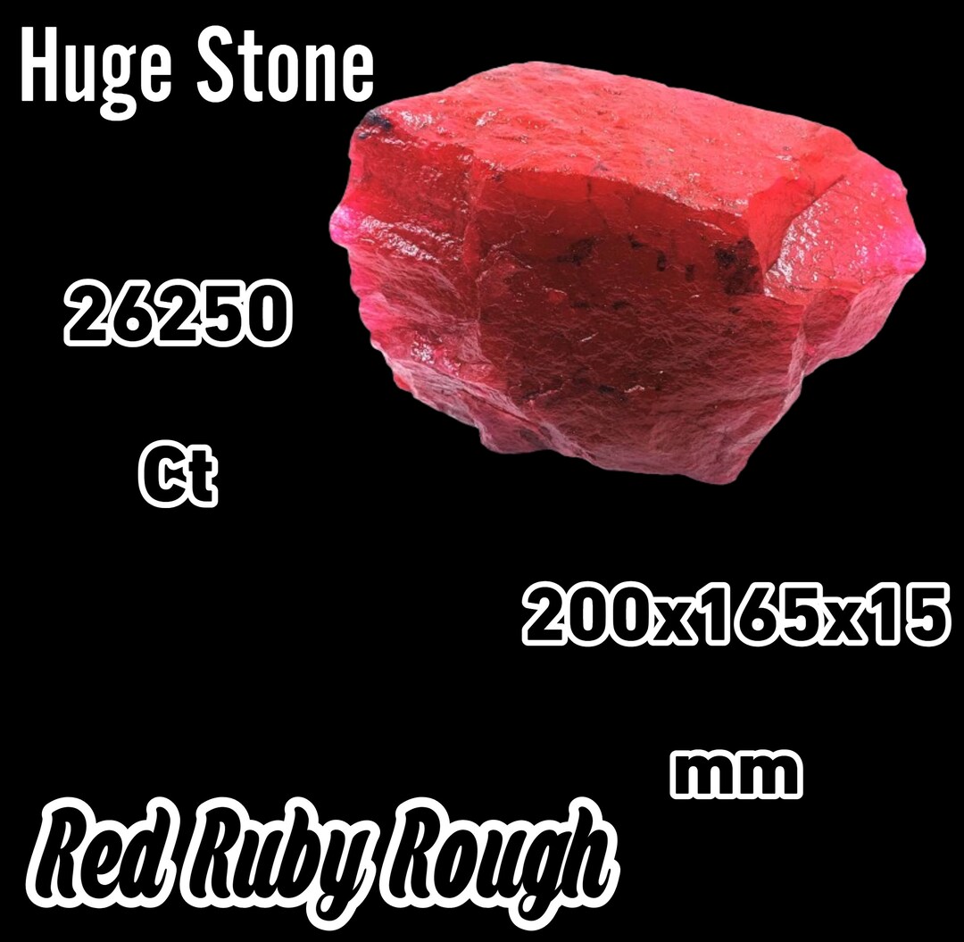 Ruby 26250 Carat Natural Rough Huge Gemstone African Pegion Blood Red ...