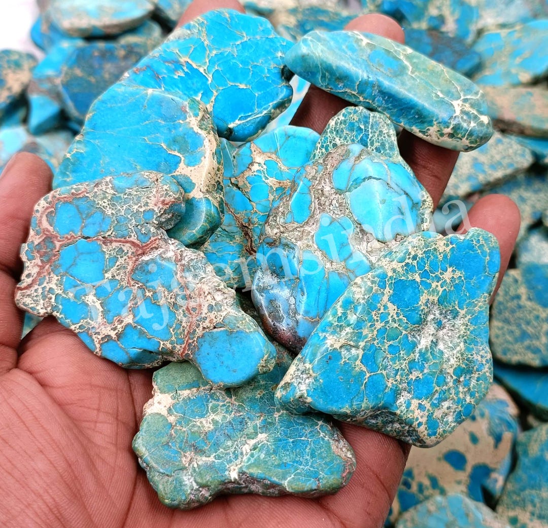 Blue Turquoise Rough Natural Lot Stone From Arizona IGL Certified Loose ...