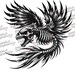 Phoenix Skeleton Silhouette Vector Digital Design Download SVG Phoenix ...