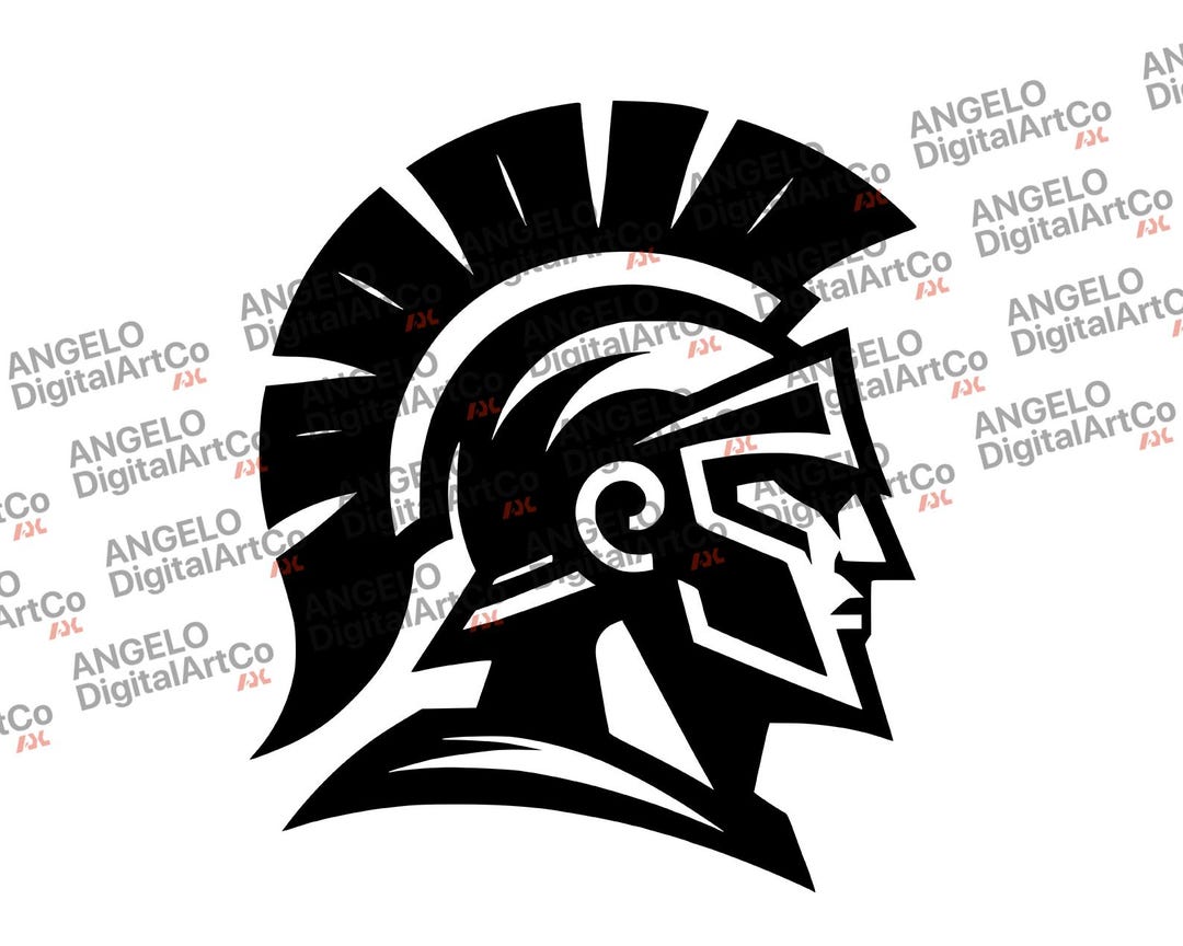 Trojan Silhouette Vector | Helmet Design (digital Download) - Etsy