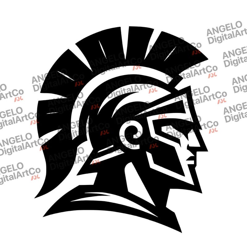 Trojan School Logo - Etsy