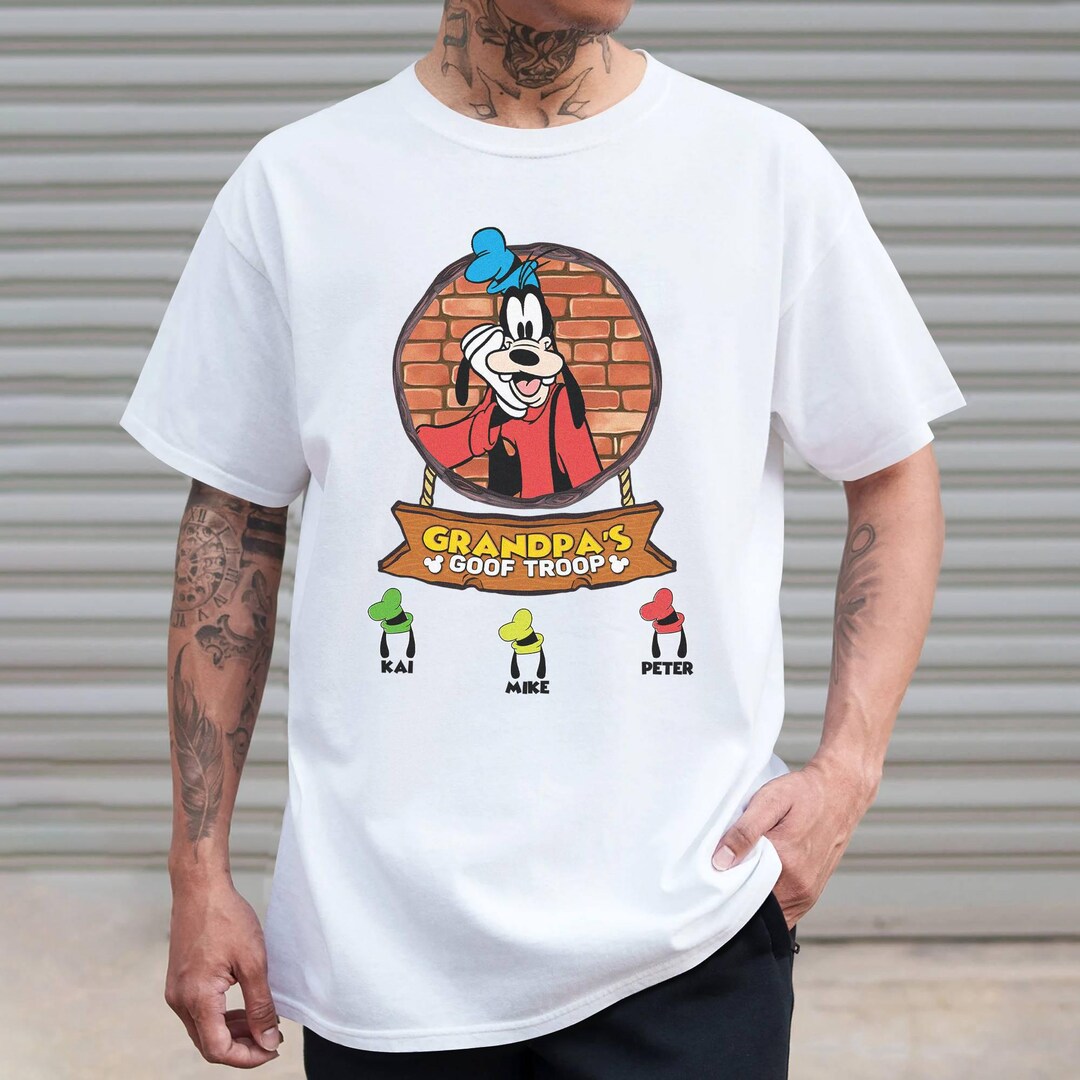 Goofy Grandpa With Custom Grandkids Shirt, Personalized Grandpa's Goof ...