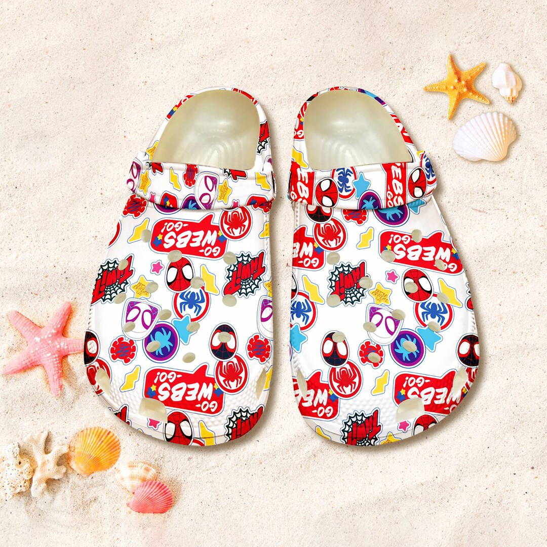 Spidey and His Amazing Friends Clog Shoes Spiderman Sandal Shoes Miles ...