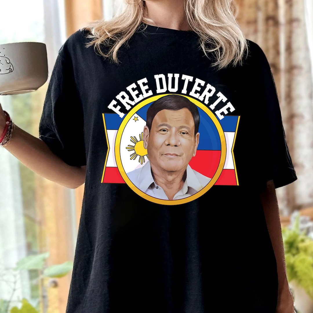 Rodrigo Duterte Philippines President Shirt, I Stand With PRRD Shirt ...