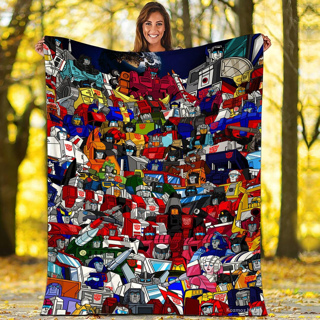 Transformers Fleece Blanket | Optimus Prime Bumblebee Blanket ...