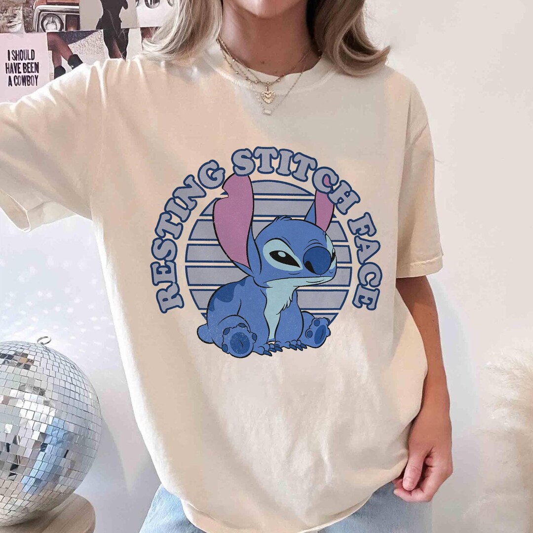 Disneyland Lilo & Stitch Resting Stitch Face Shirt, Disneyland Family Matching Shirt ...
