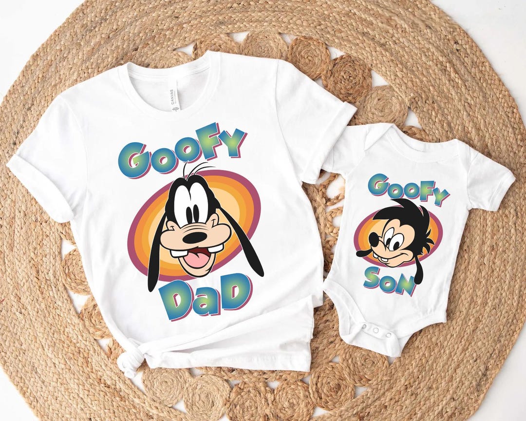 Disneyland Goofy Dad Goofy Son Shirt, Disneyland Goofy Rad Like Dad ...