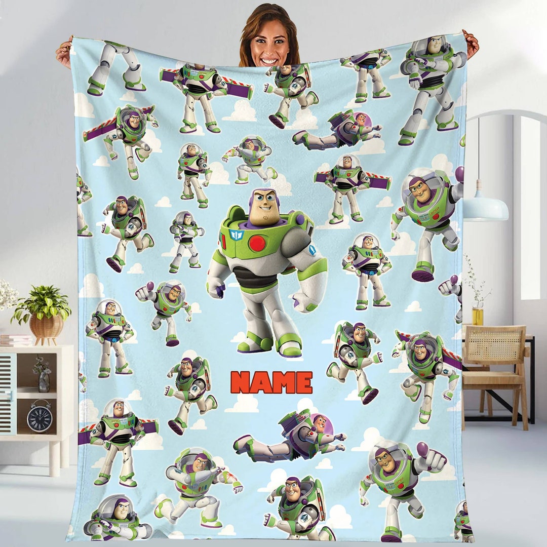 Personalized Toy Story Buzz Lightyear Fleece Blanket | Toy Story Land ...