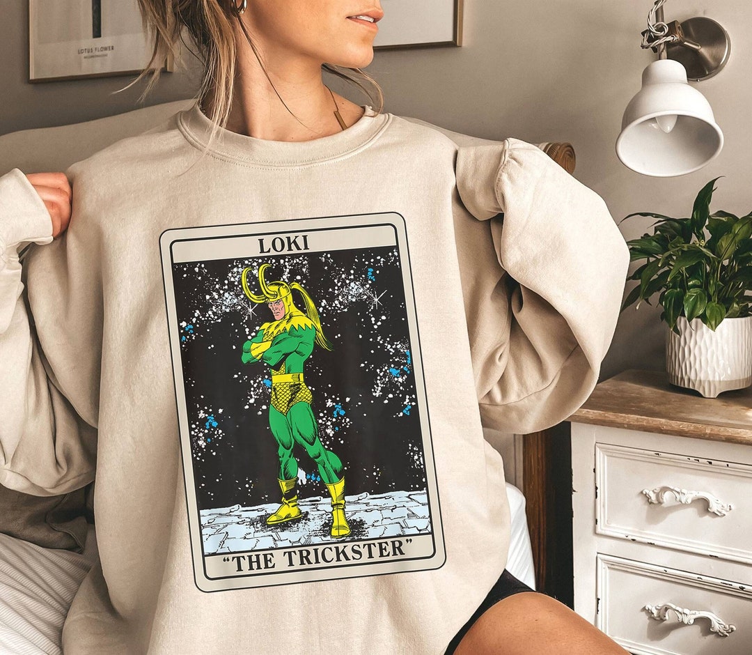 Loki Tarot Card the Trickster Classic Comic T-shirt Loki - Etsy