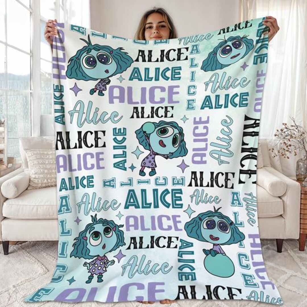 Personalized Envy Watercolor Disneyland Pixar Inside Out Blanket ...