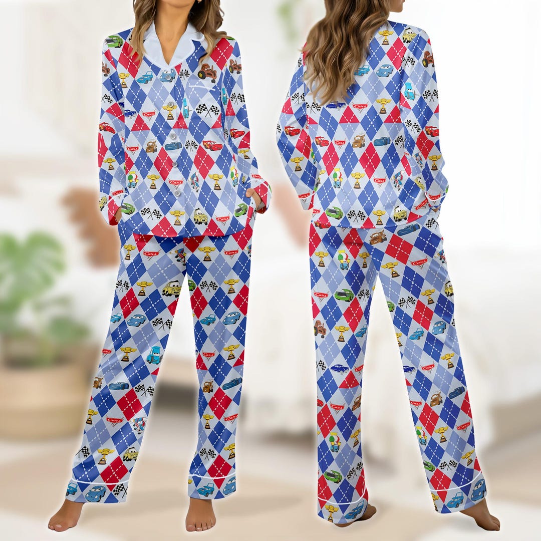 Lightning Mcqueen Pajamas Set, Pixar Cars Family Pajamas, Sally Luigi ...