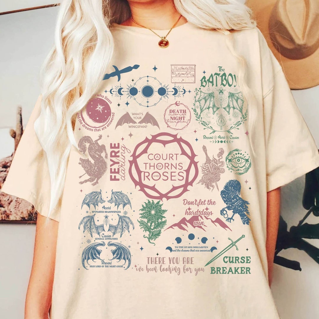 Acotar the Bat Boys Doodle Art Shirt,vintage Acotar Bookish Sweatshirt ...