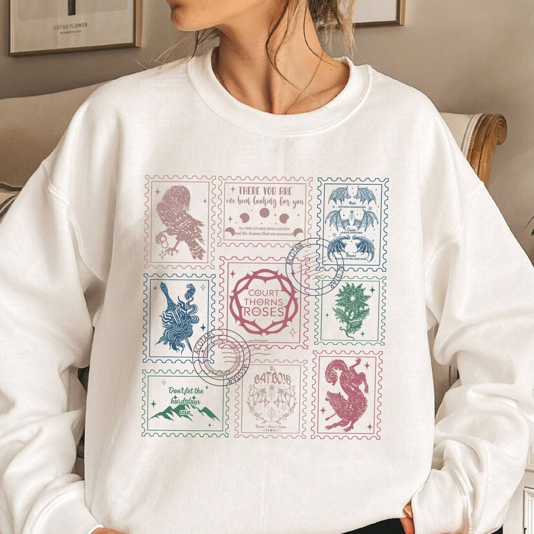 Acotar the Bat Boys Doodle Art Shirt,vintage Acotar Bookish Sweatshirt ...