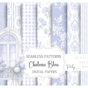 French Country Digital Paper Pack, Grandmillennial Digital Paper Pack ...