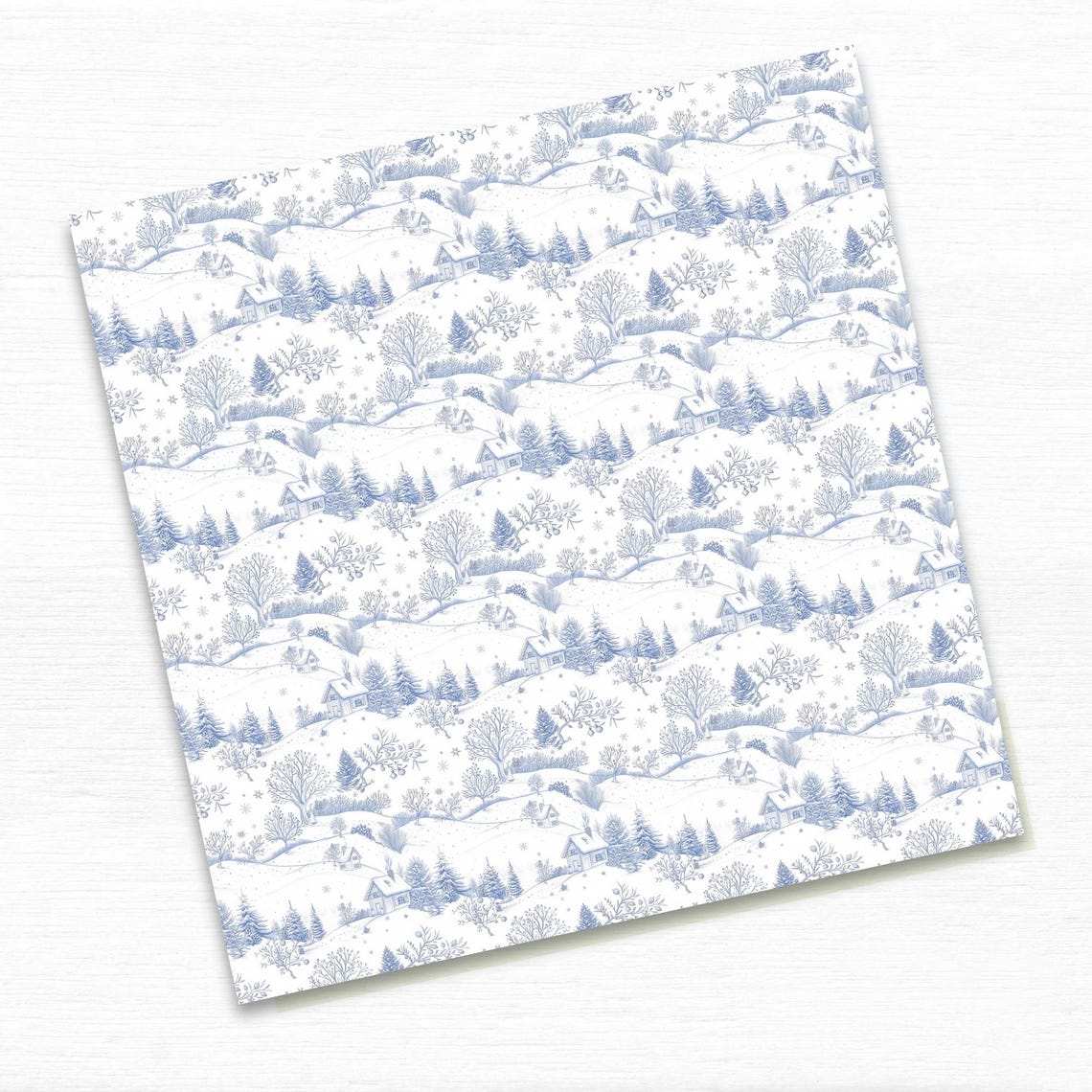 Christmas Toile Seamless Pattern, Digital Papers, Instant Digital ...