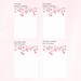 Printable Stationery Letter Writing Paper, Watercolour Florals, Lined ...