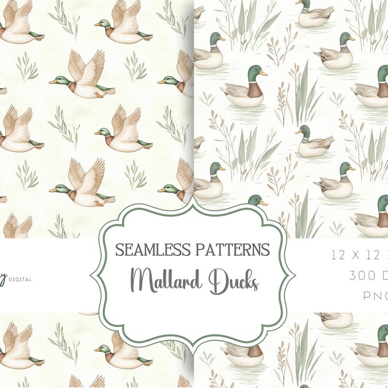 Duck Green Wallpaper - Etsy UK