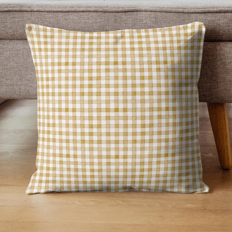 Fall Gingham Seamless Pattern, Neutral Plaid Digital Paper, Earth Tone ...