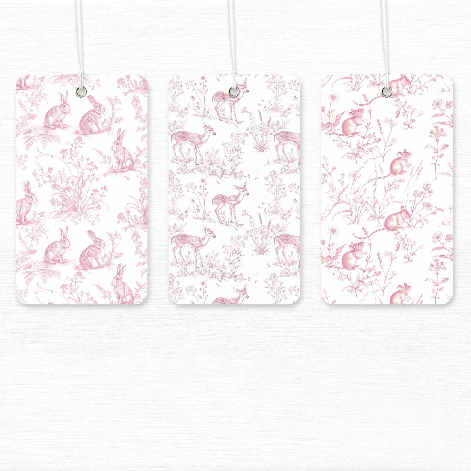 Pink Toile Nursery Seamless Pattern, Nursery/baby Shower Background ...