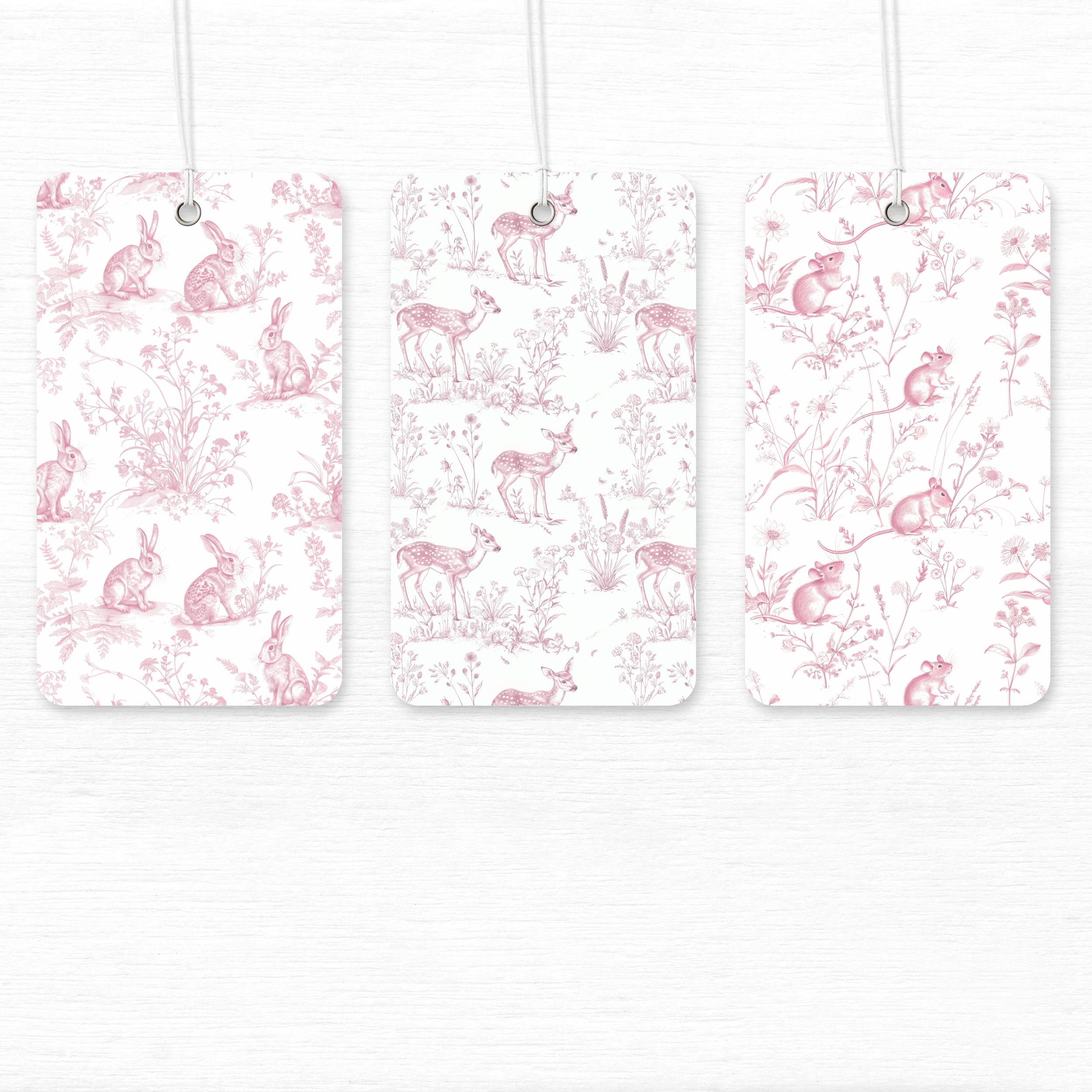 Pink Toile Nursery Seamless Pattern, Nursery/baby Shower Background ...