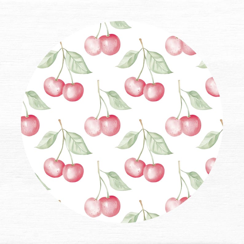 Cherry Seamless Pattern - Watercolour Summer Cherries Pattern Pack ...