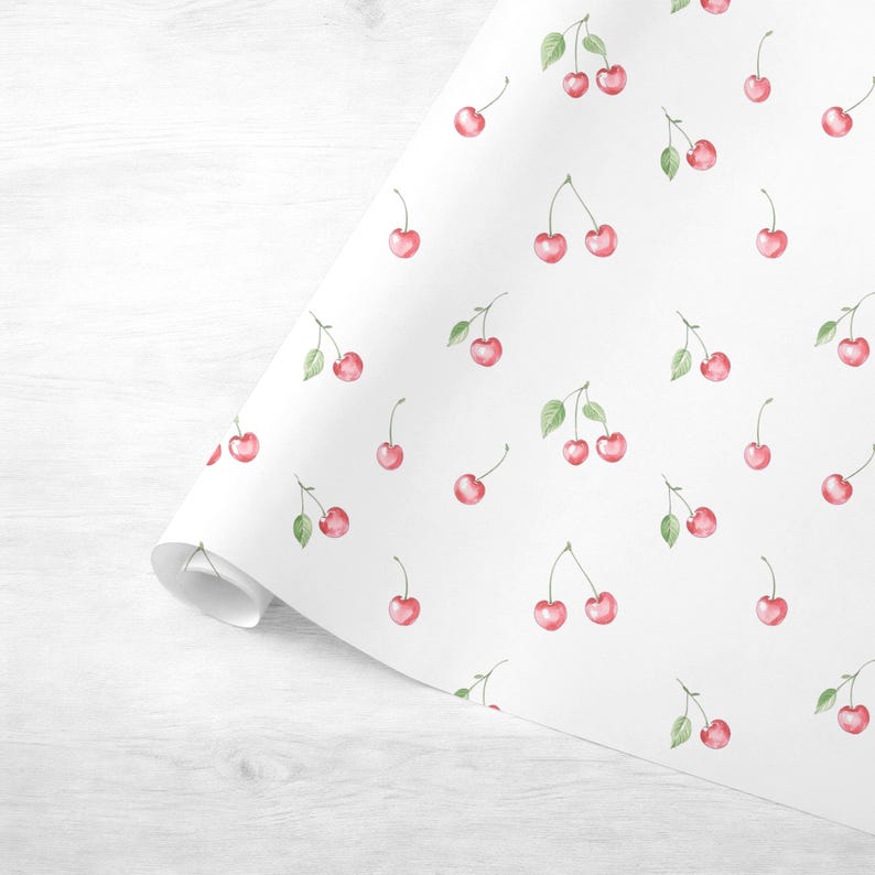 Cherry Seamless Pattern - Watercolour Summer Cherries Pattern Pack ...