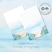 Printable Letter Paper, Beach and Wildflowers, Printable Stationery ...