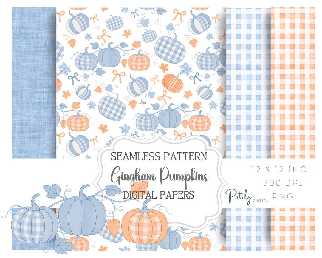 Autumn Toile Seamless Pattern, Digital Paper Set – Pretty Coquette ...