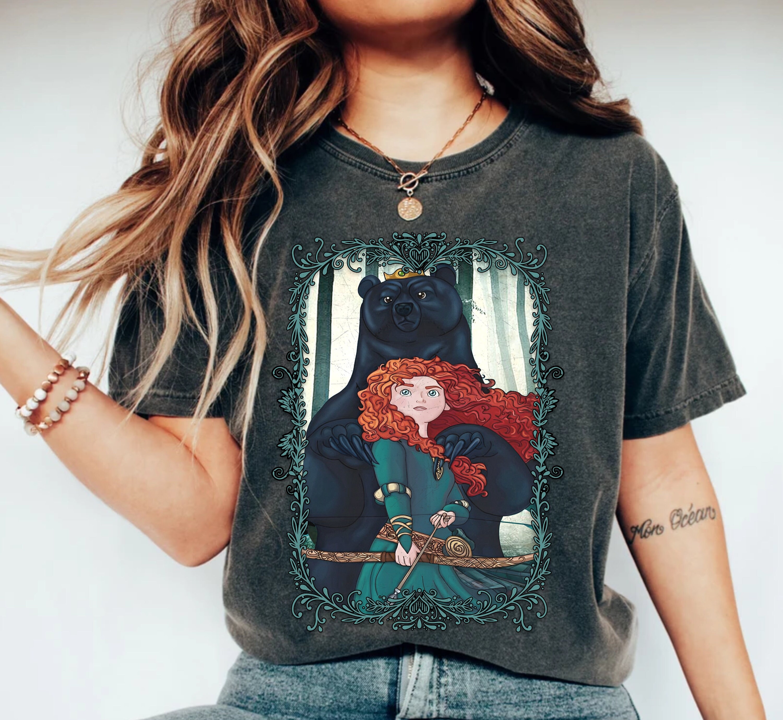 Retro Disney Princess Merida & Mor'du Comfort Colors Shirt Trendy Retro ...