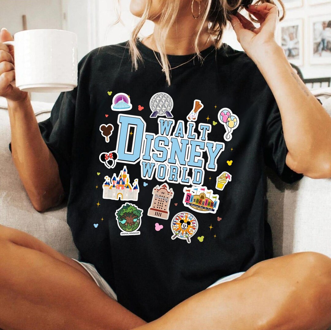 Disney Attractions Epcot Pixar Pier Space Mountain Comfort Colors Shirt ...
