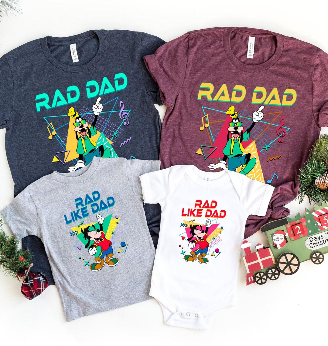 Goofy and Max Rad Dad Rad Like Dad Comfort Colors Shirt, Disney Tshirt ...