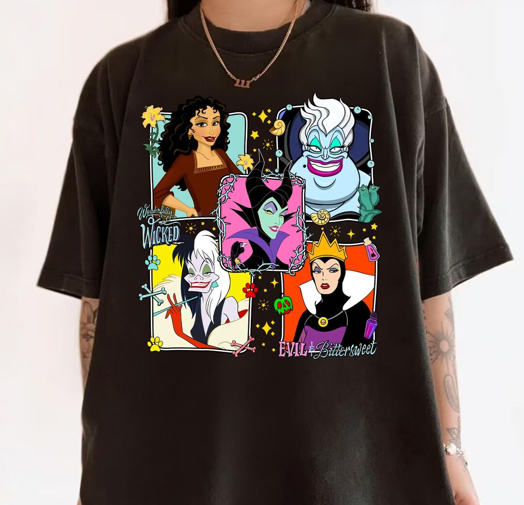 Ursula Maleficent Curella Mother Gothel Evil Queen Comfort Colors Shirt ...