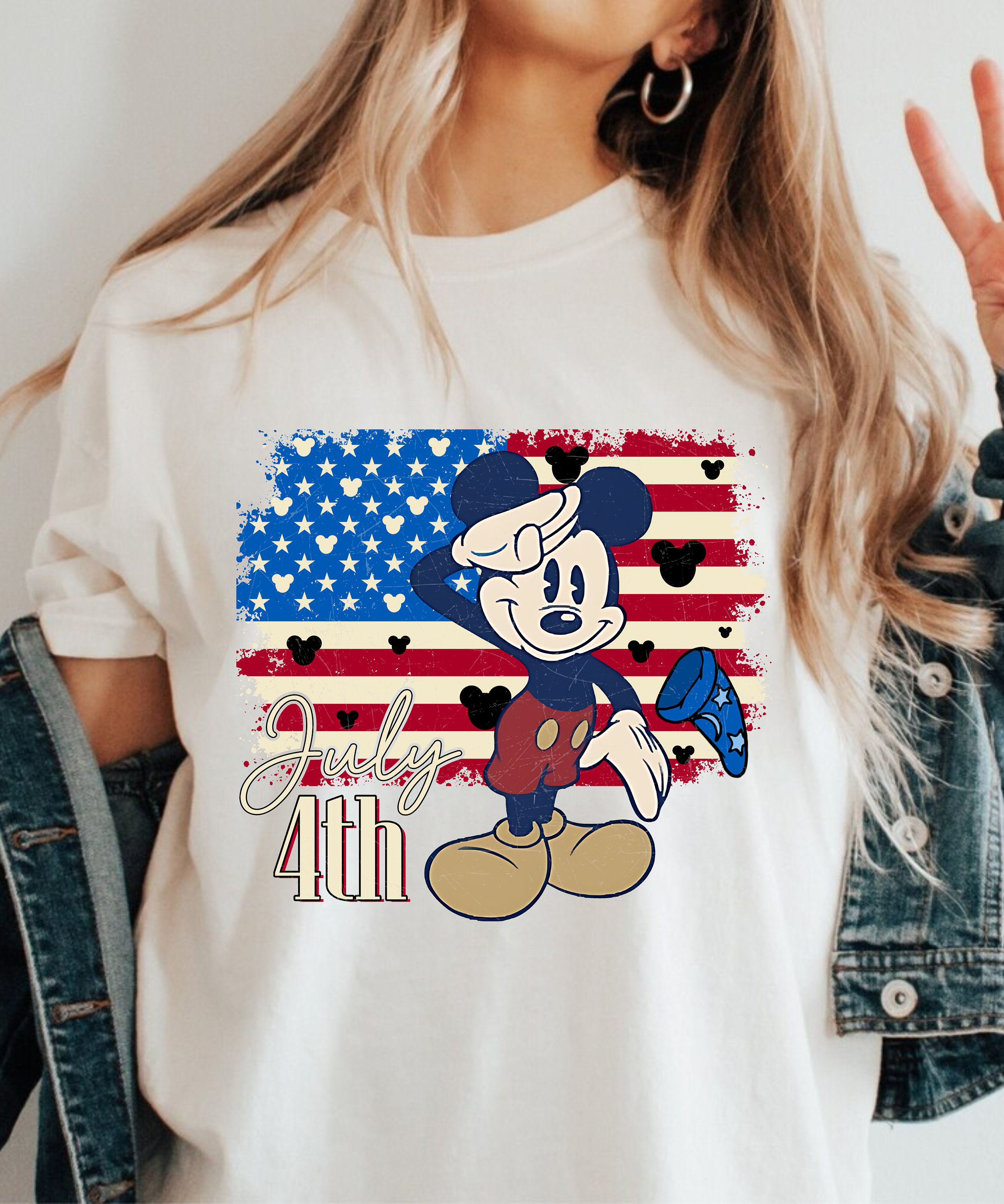 Mickey Mouse 4th of July US Flag Inspired Comfort Colors Shirt, God ...