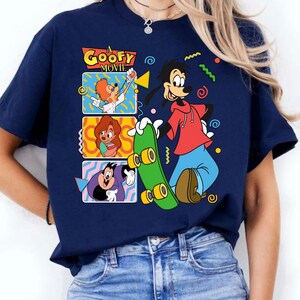 Retro Disney Max Goof A Goofy Movie Powerline Characters Graphic T ...