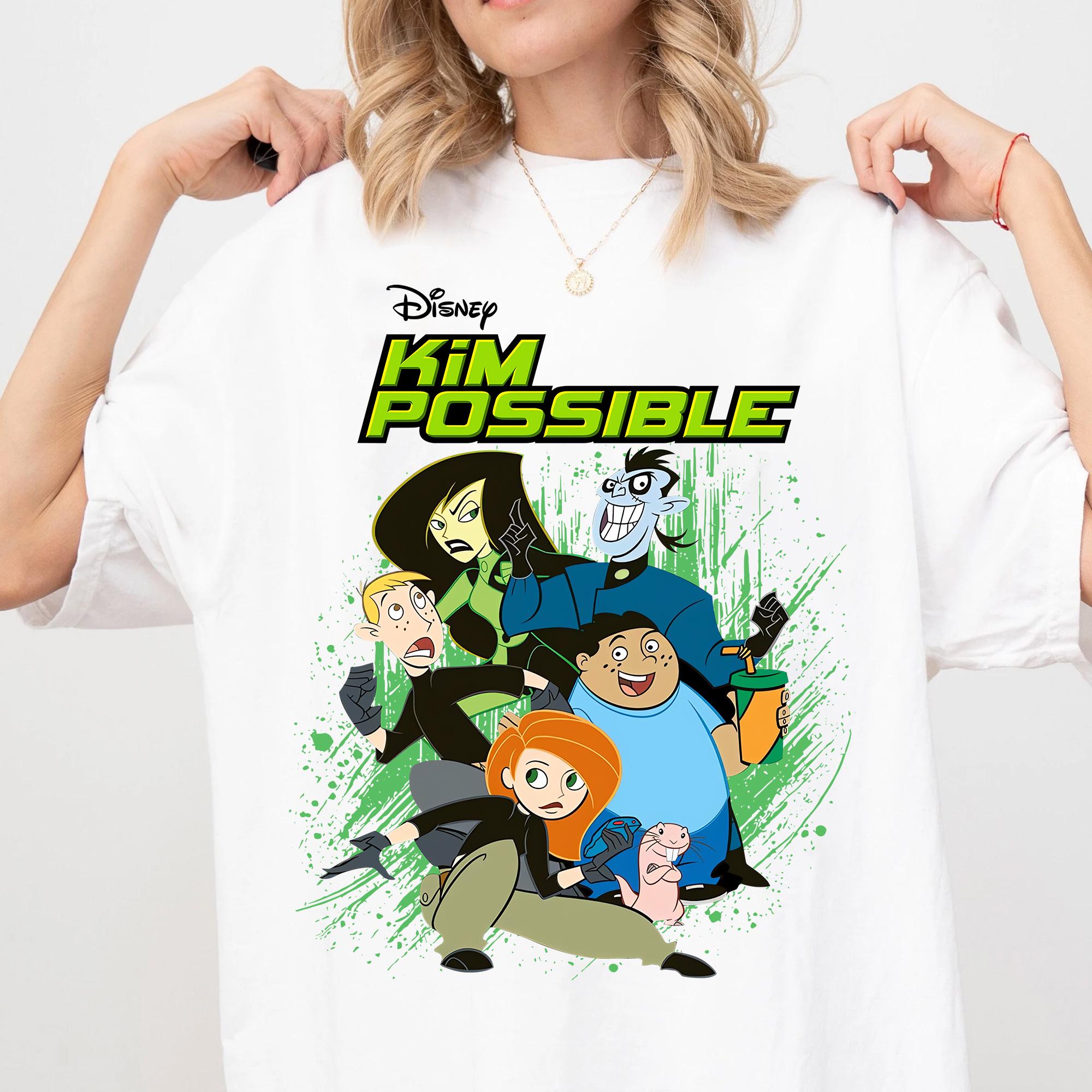 Retro Y2K Kim Possible Disney Channel Shirt, Kim Ron Stoppable Drakken ...