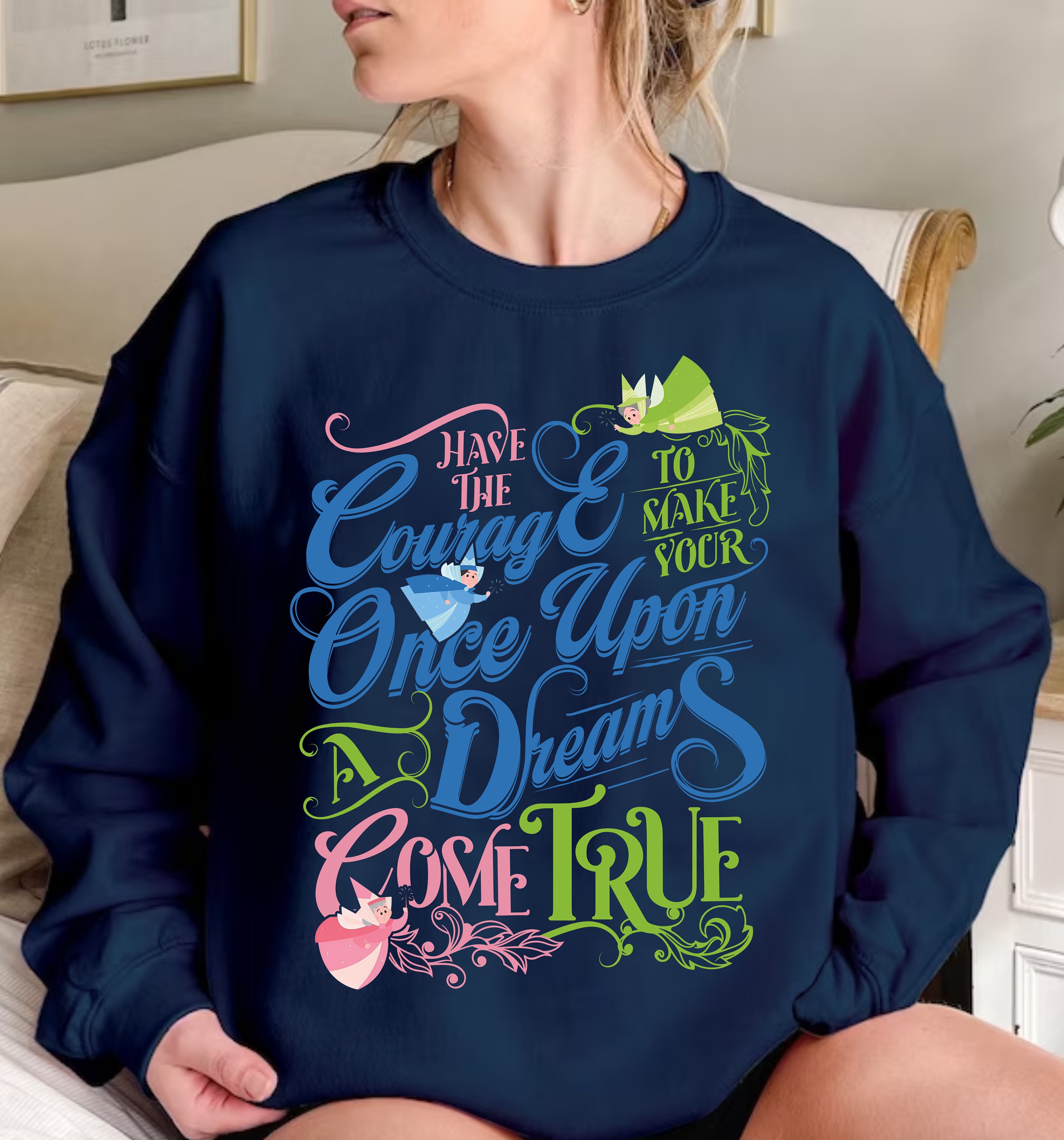 Sleeping Beauty Fairy Godmothers Comfort Colors Shirt, Flora Fauna ...