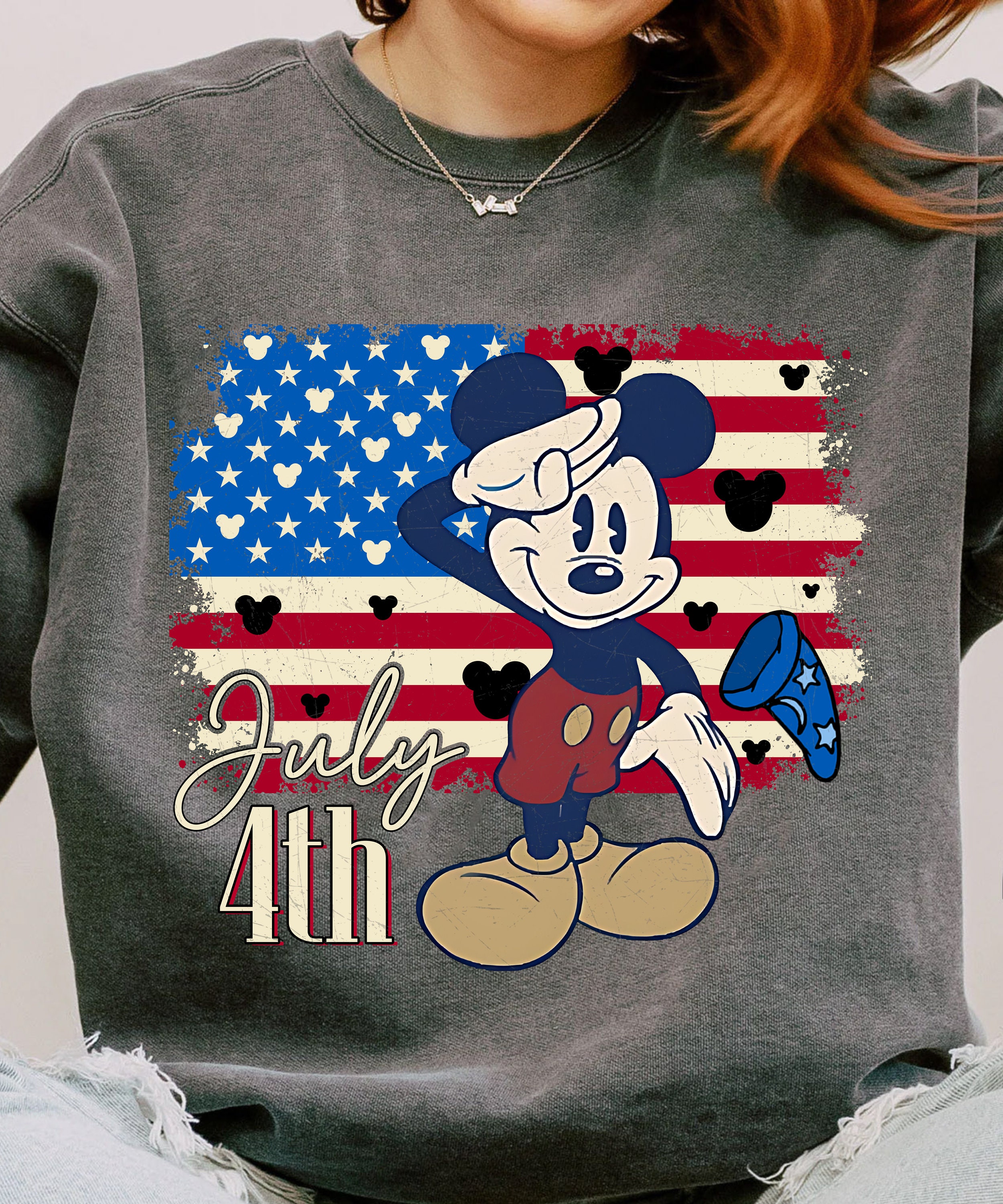 Mickey Mouse 4th of July US Flag Inspired Comfort Colors Shirt, God ...