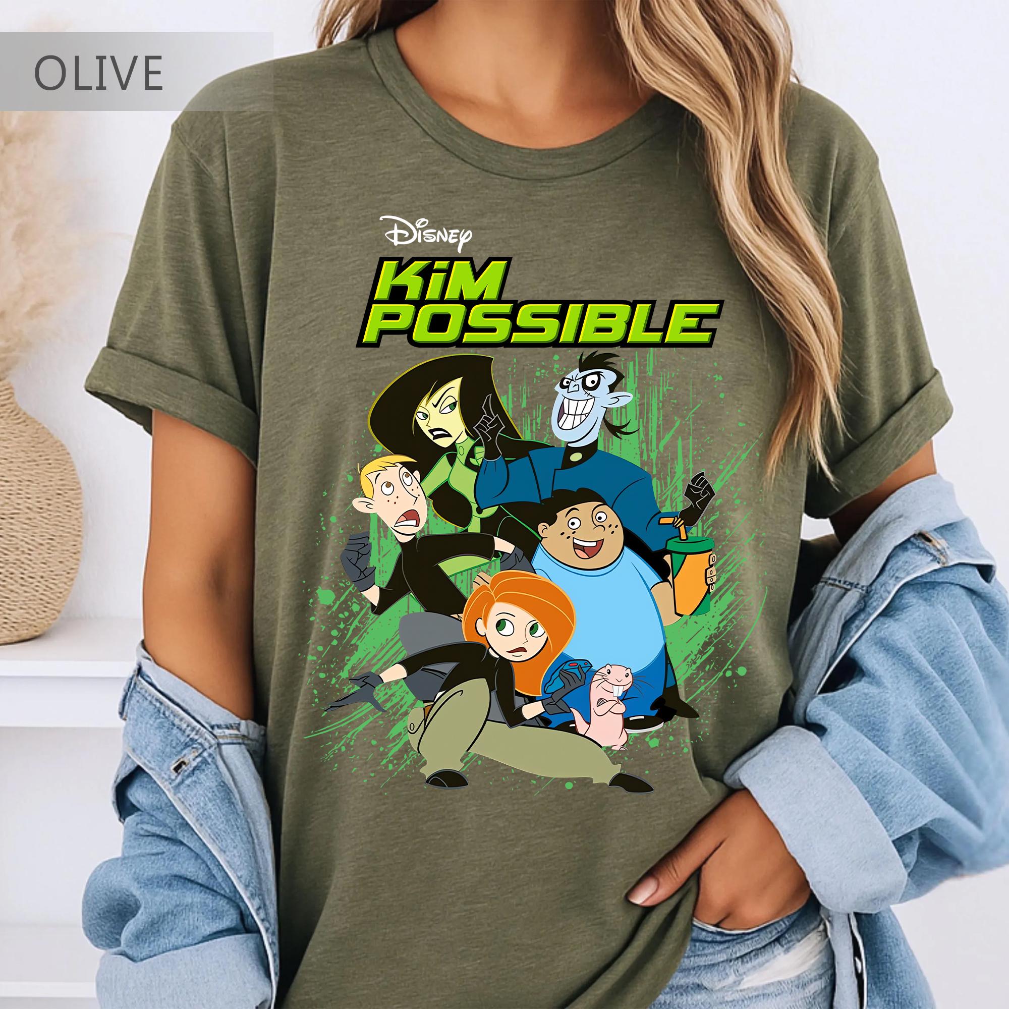 Retro Y2K Kim Possible Disney Channel Shirt, Kim Ron Stoppable Drakken ...