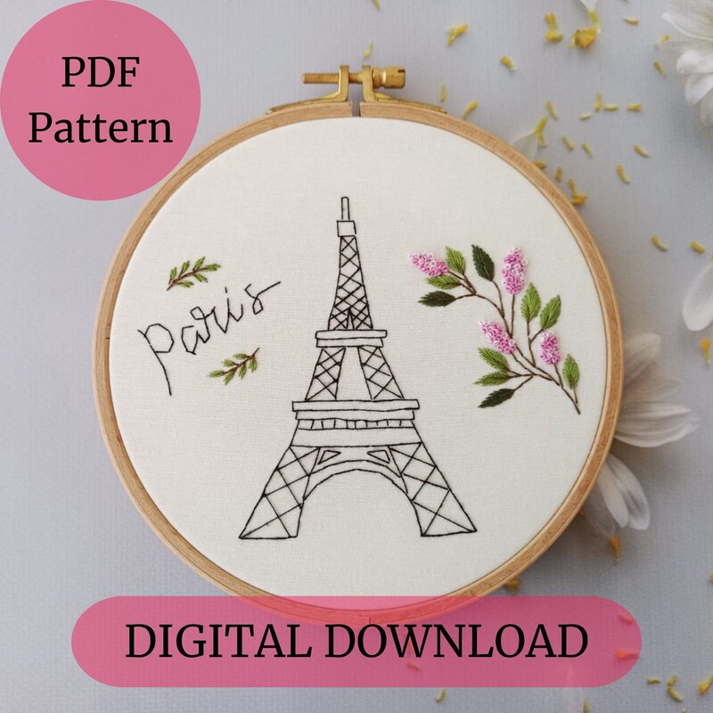 Paris Embroidery - Etsy