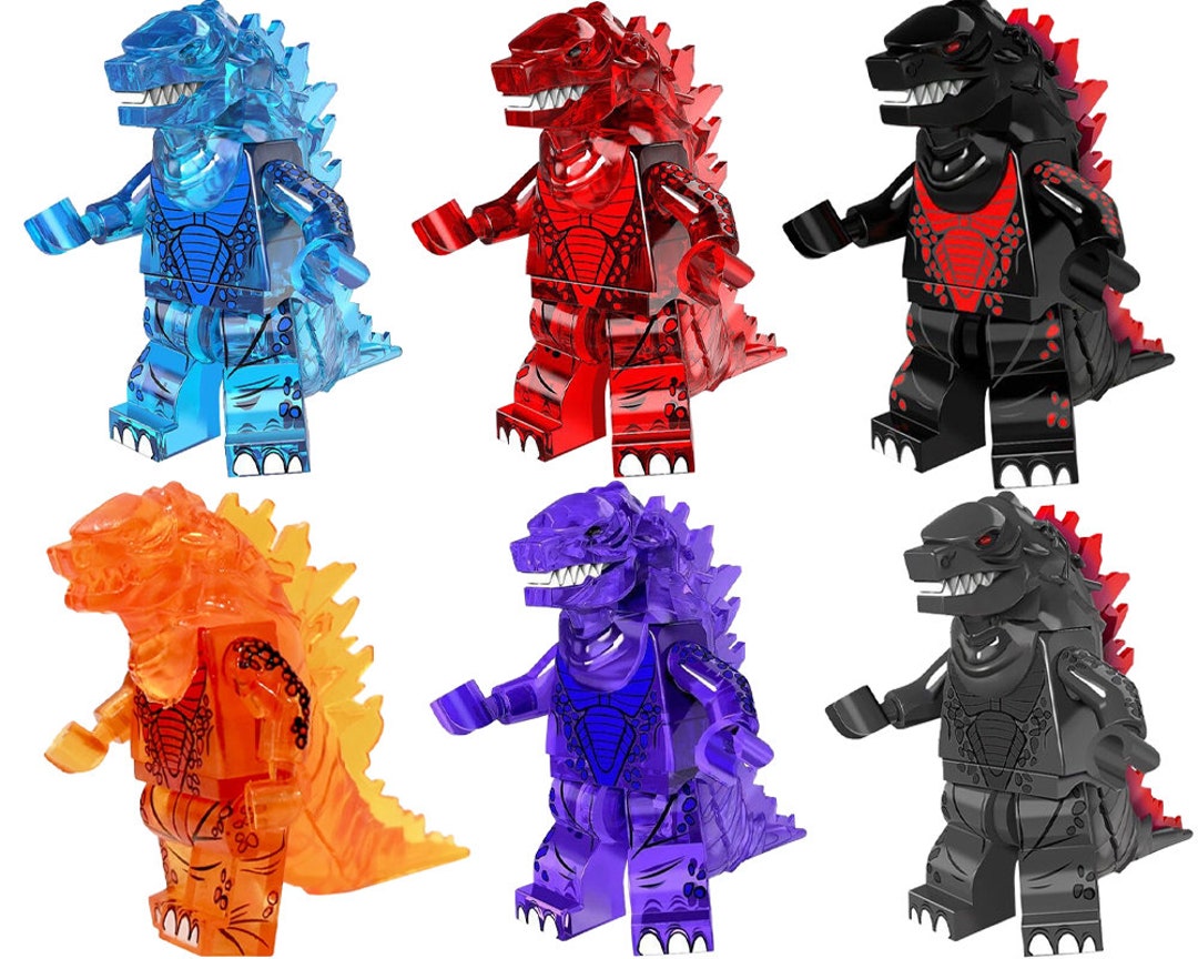 Godzilla Mini Figures Toy Figure Assembly Blocks Toy Kids - Etsy