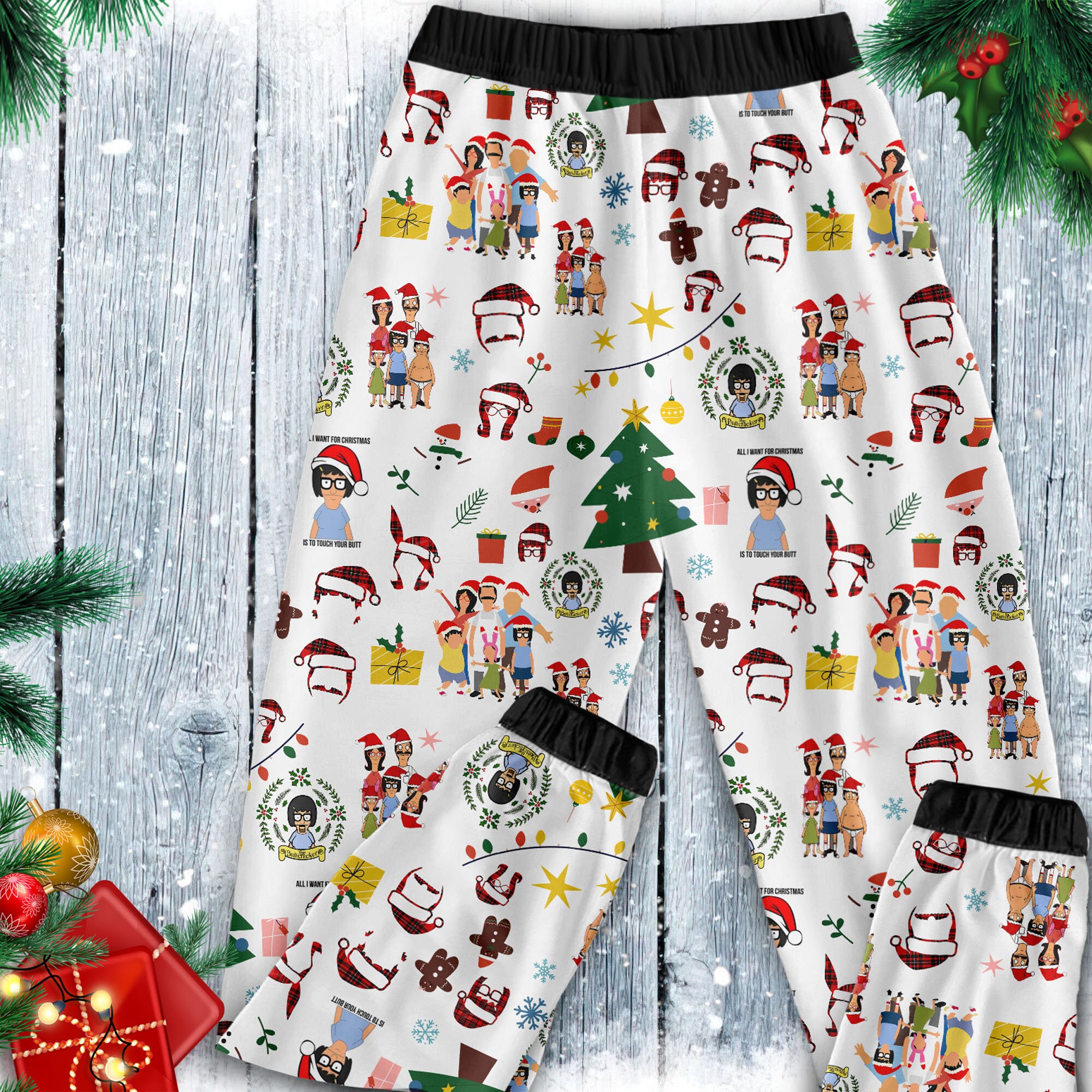 Bob's Family Christmas Pajamas, Bob's Family Holiday Pajamas, Bob's ...