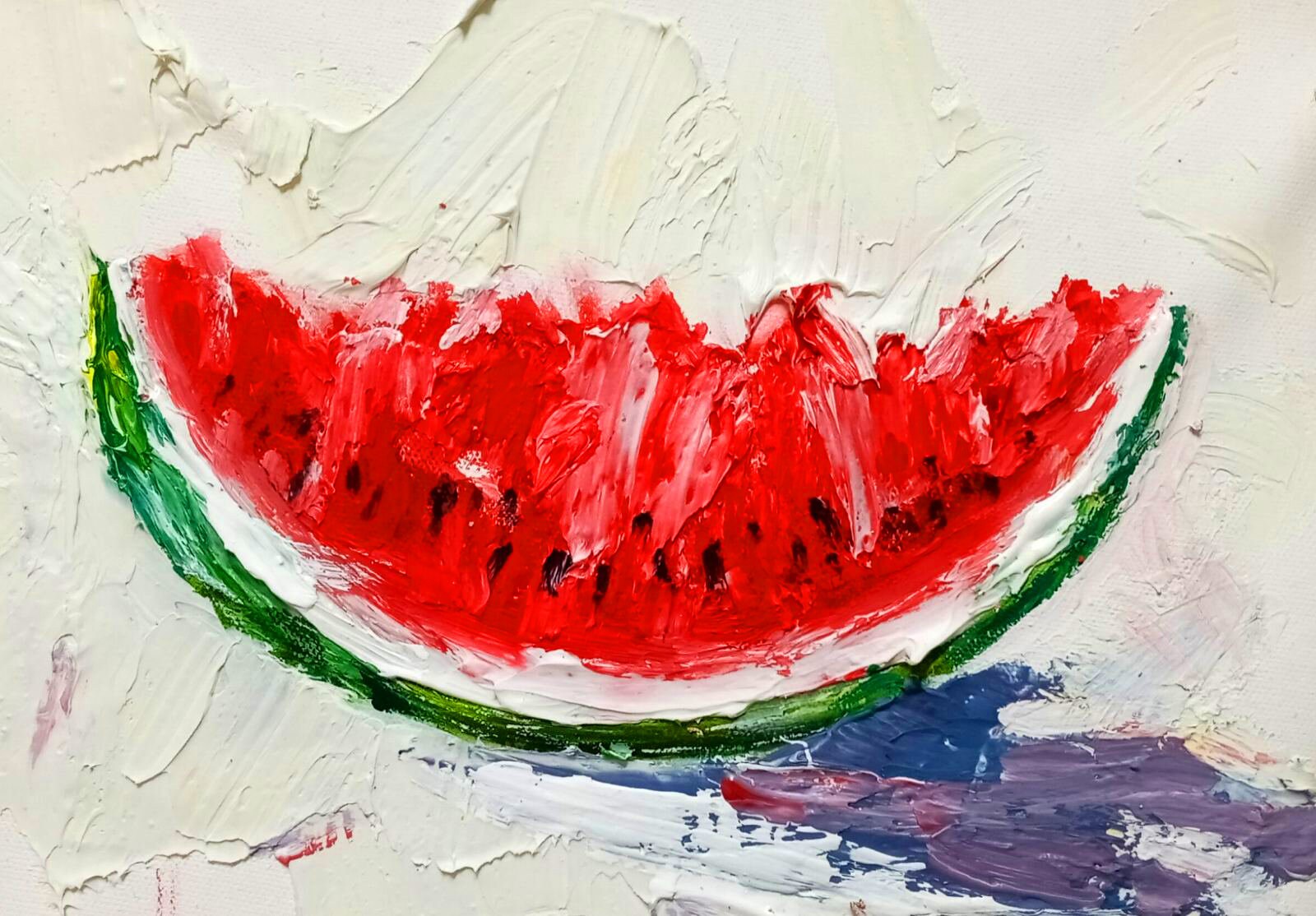 An Original Artwork, Watermelon, Summer, Athens, Greece, Embossed ...