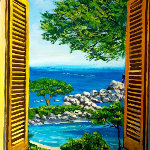 Window View Painting - Etsy