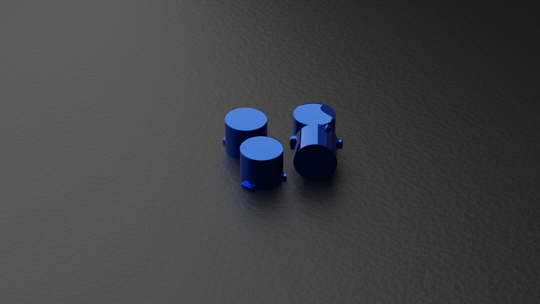 Playstation 4 Custom Controller Action-buttons Chrome - Etsy