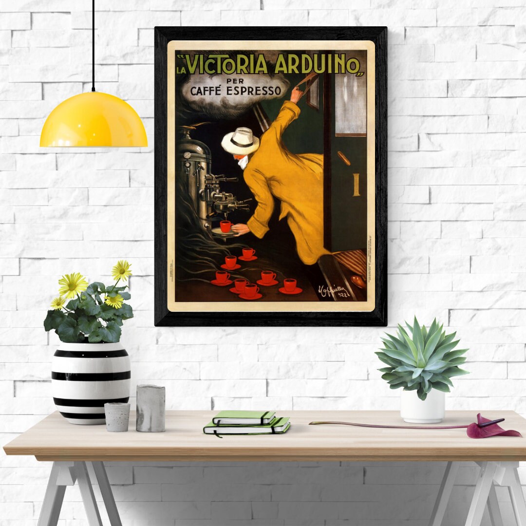 Victoria Arduino Cafe Espresso Art Print Vintage Coffee Poster for Home ...