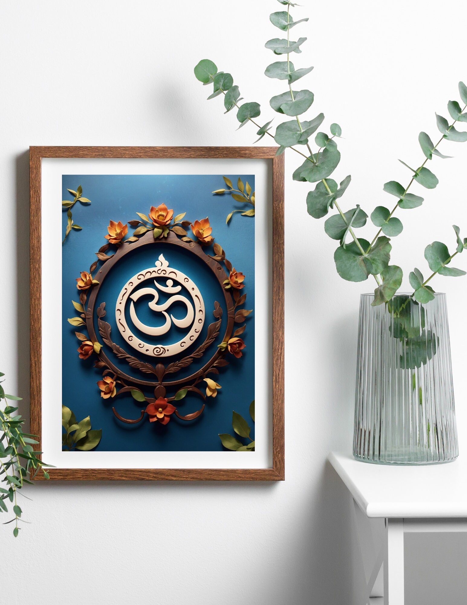 Om Symbol Wall Art Printable Aum Poster Screen Saver yoga Wall Decor ...