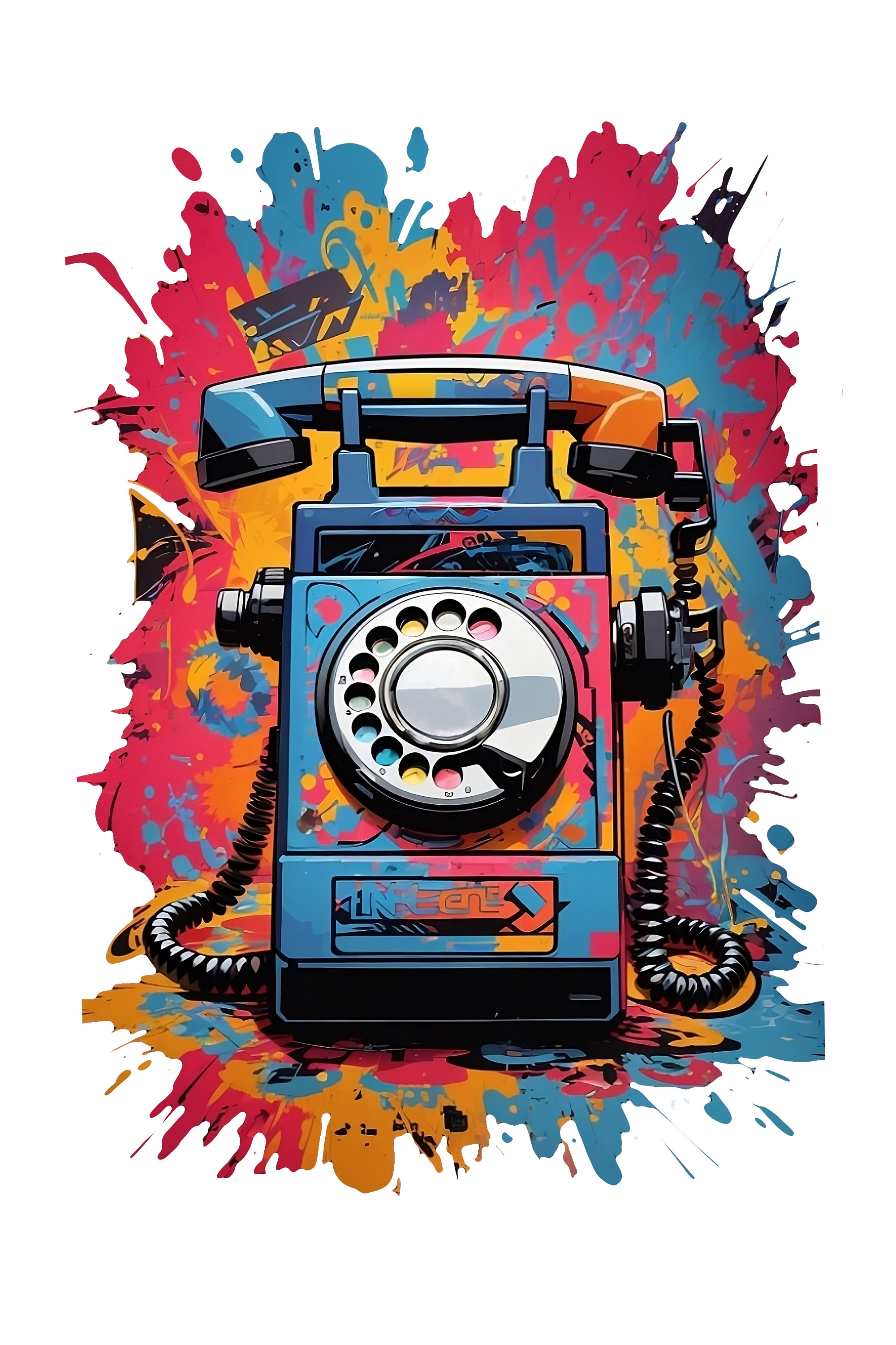 Retro Rotary Phone, PNG Transparent Background, SVG, Instant Download ...