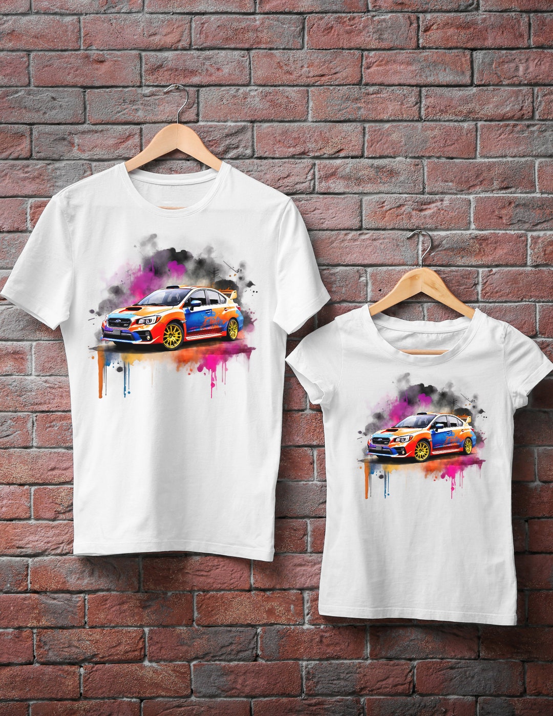 4 Rally Car Clip Art, Dirt Rally, Drift Car, Printable Watercolor Art ...