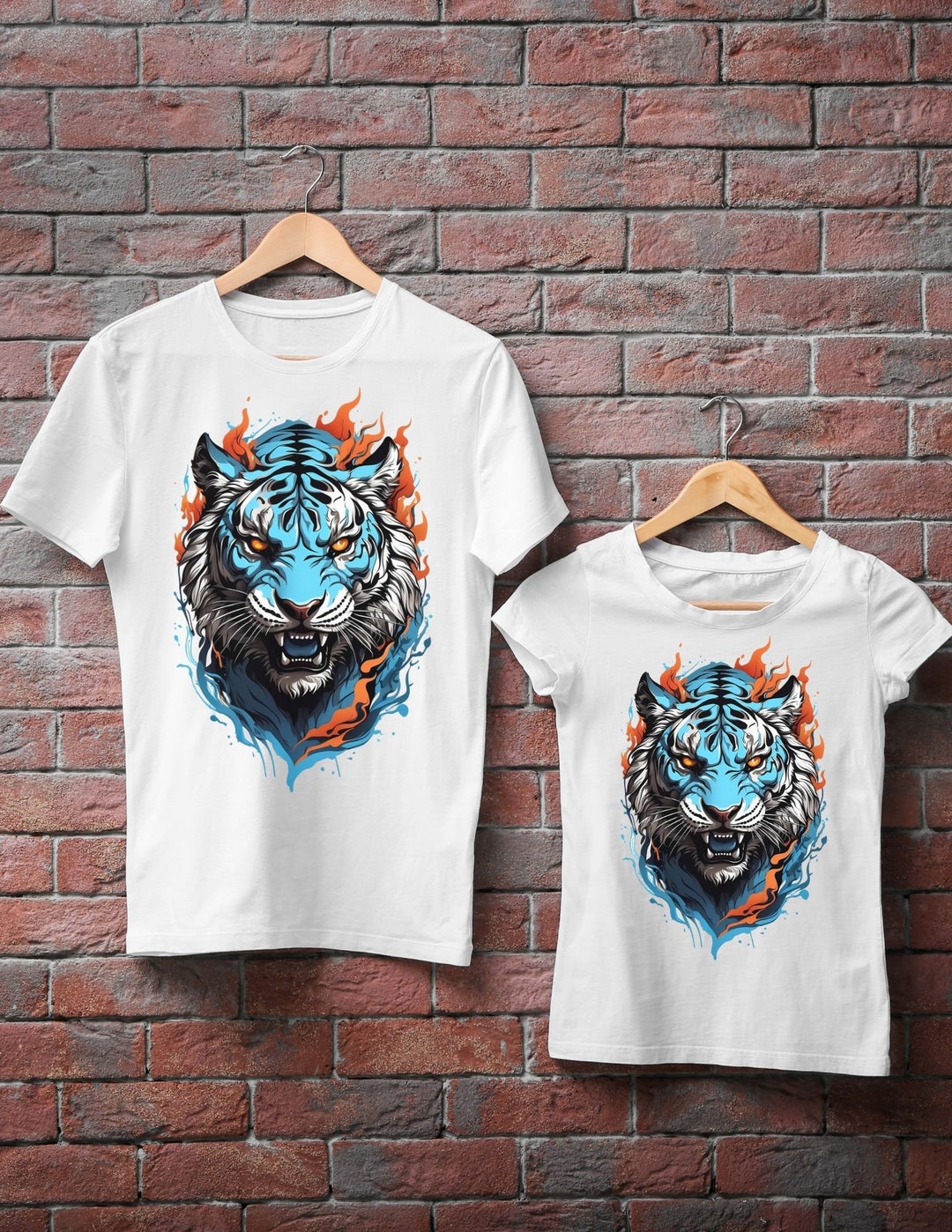 Tiger T-shirt Design Raging Tiger, Angry Tiger, Digital Art PNG ...